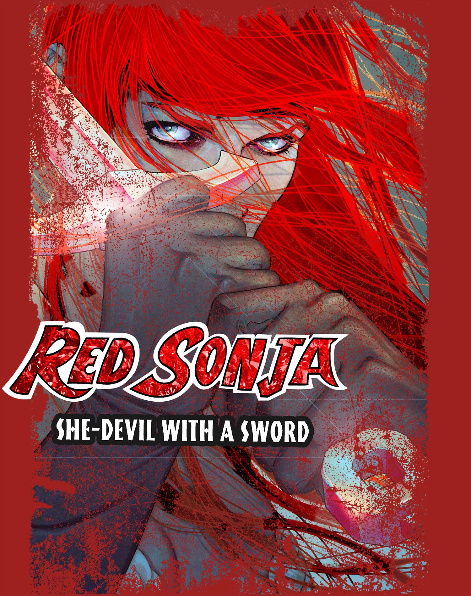 Red Sonja Jenny Frison Comic Cover She-Devil Sword Warrior Official Me ...